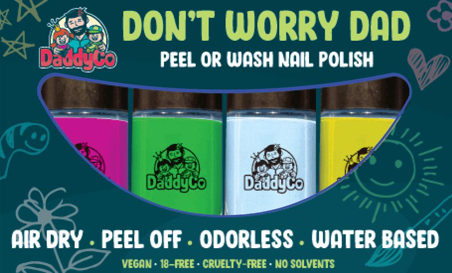 Dad approved Kids Peel Off Nail Polish – DaddyCo Toys
